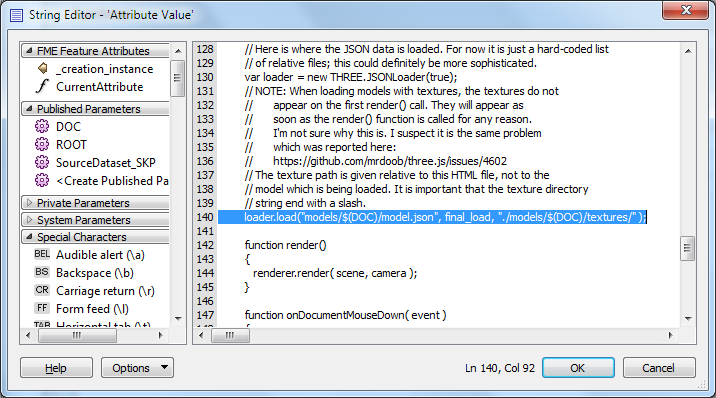 Create Three.js from SketchUp - FME Knowledge Center