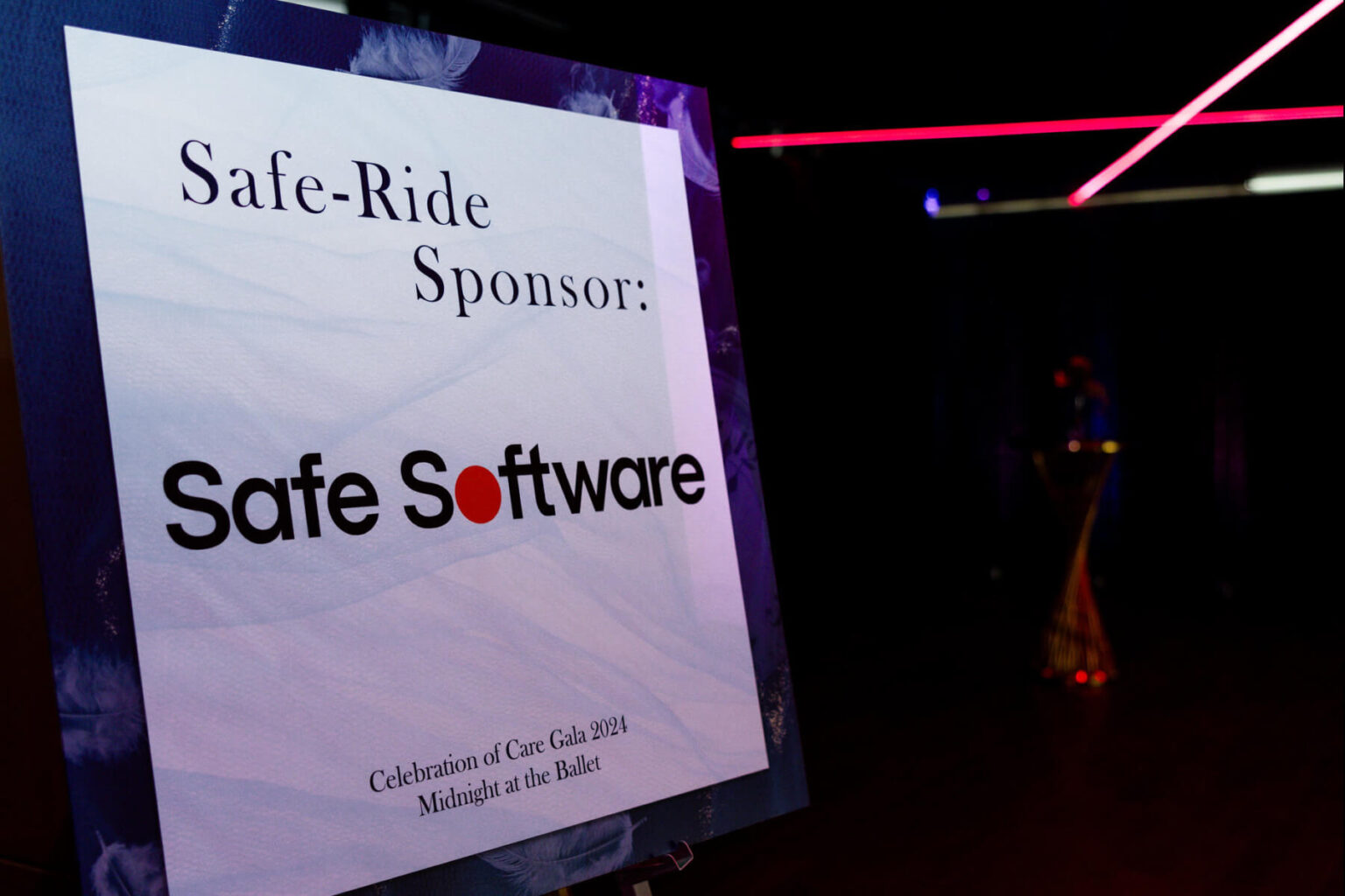 Safe Software is the Safe-Ride sponsor at the Celebration of Care Gala ...