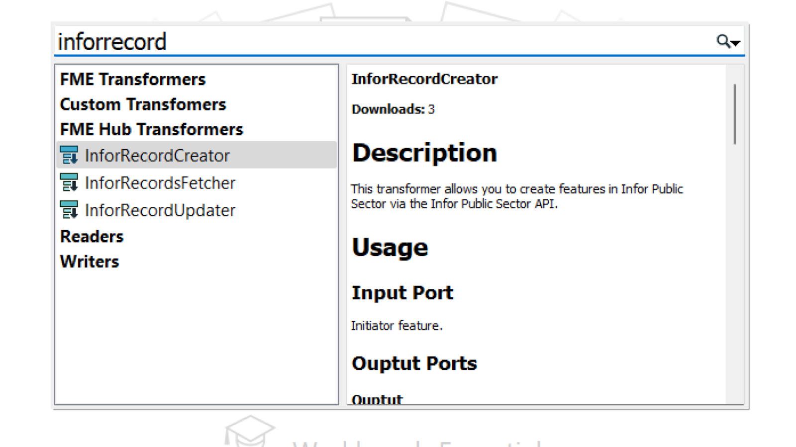 3 new FME hub transformers for IPS integration - FME by Safe Software