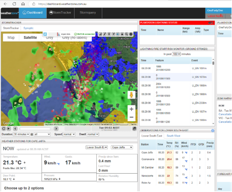 OneFortyOne upgrades lightning strike mapping process for forest fire ...